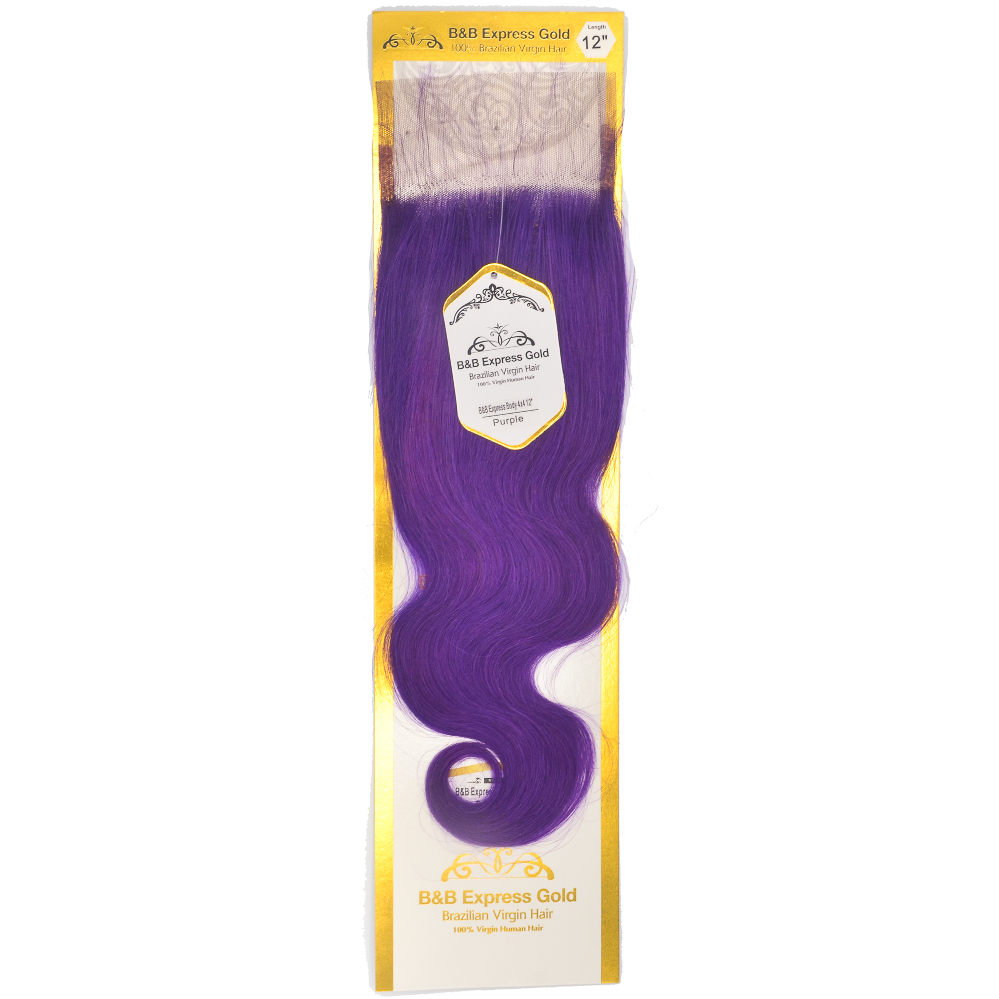 BRAZILIAN B&B EXPRESS LACE CLOSURE BODY WAVE PURPLE - Hair wholesale