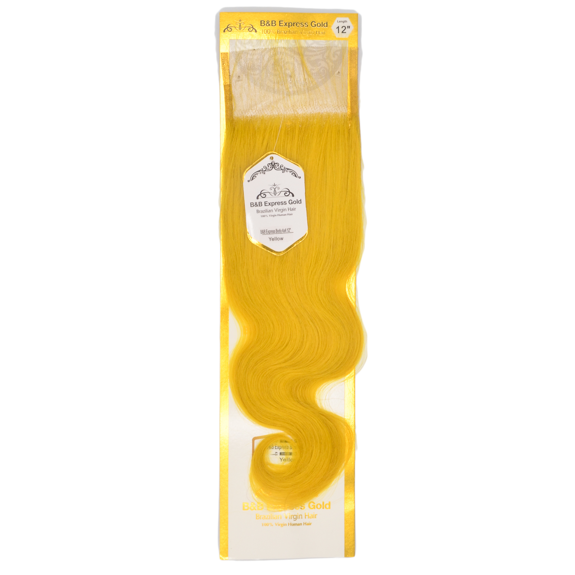 BRAZILIAN B&B EXPRESS LACE CLOSURE BODY WAVE YELLOW - Hair wholesale